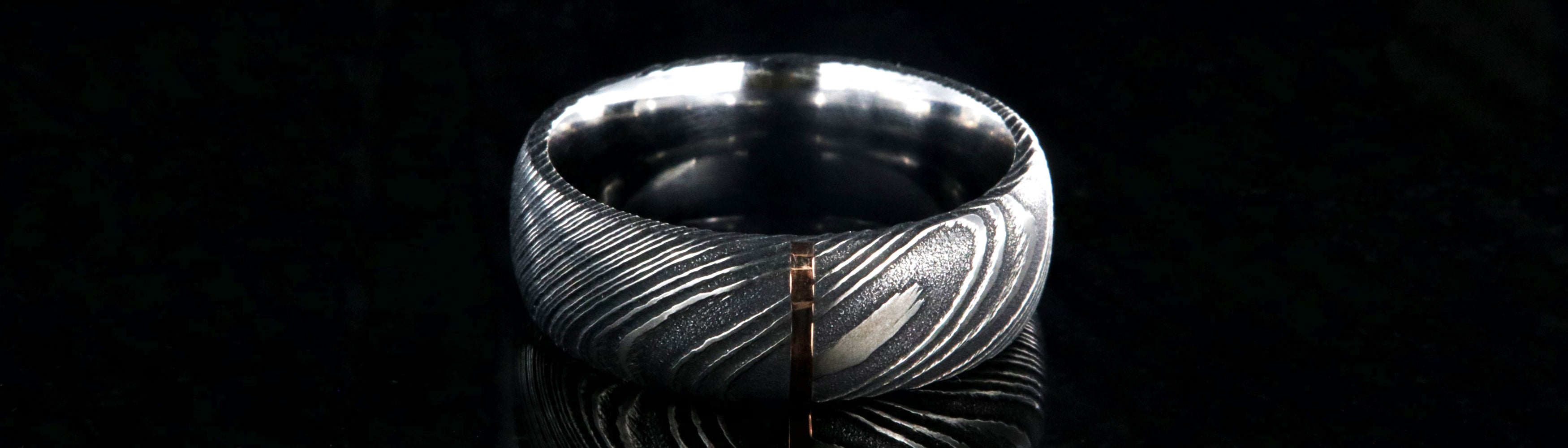 Damascus Steel Wedding Rings | Custom Wedding Bands - Luxurien